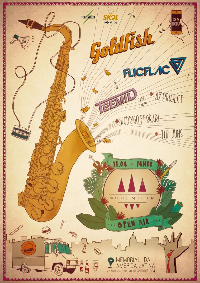 ‎Music Motion presents: Goldfish Open Air Festival em Memorial Da ...