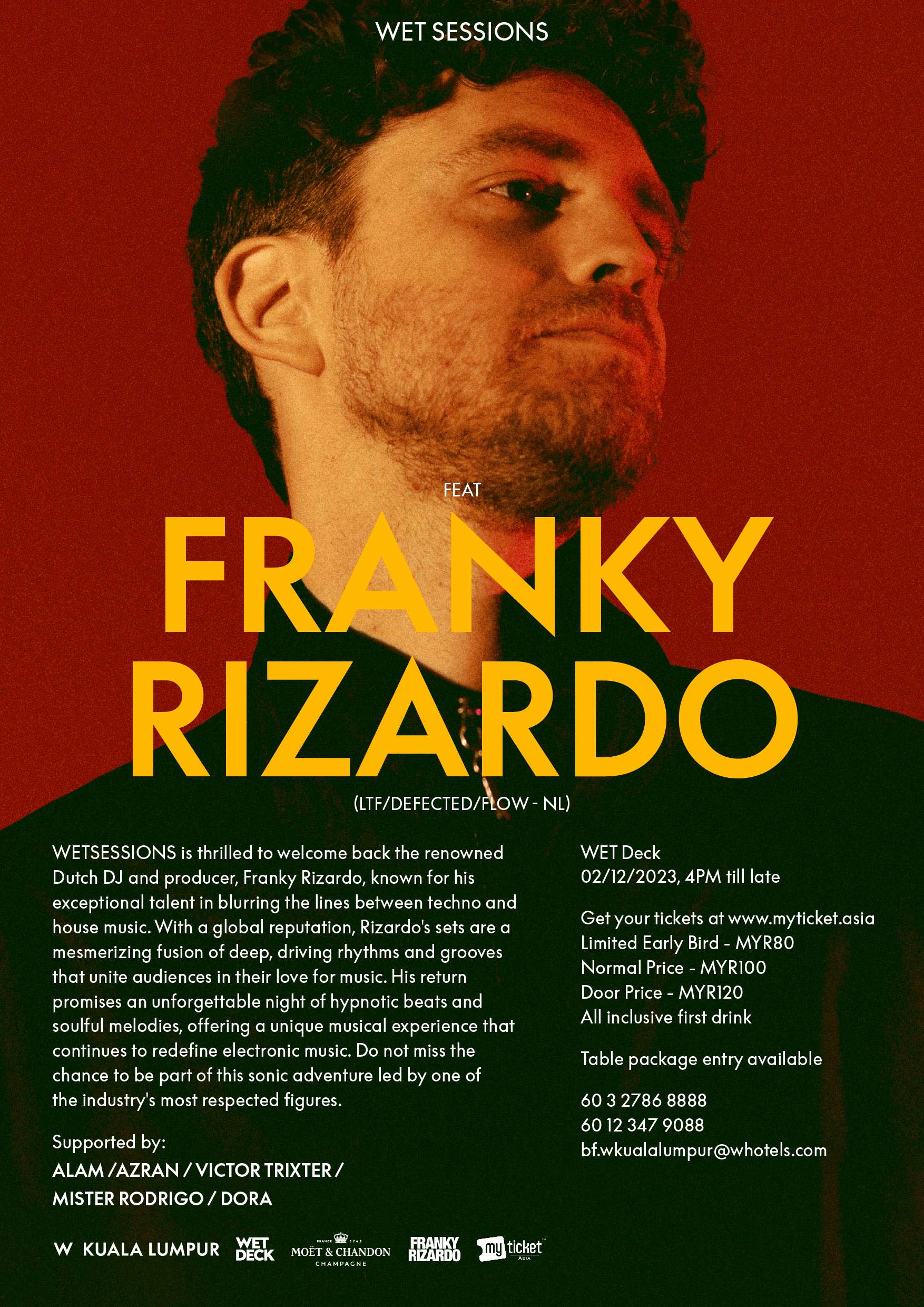 WET Sessions feat Franky Rizardo at Wet Deck at W Hotel, Kuala Lumpur