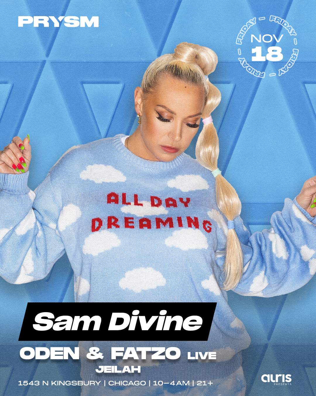 Sam Divine with Oden & Fatzo Live at Prysm Nightclub, Chicago
