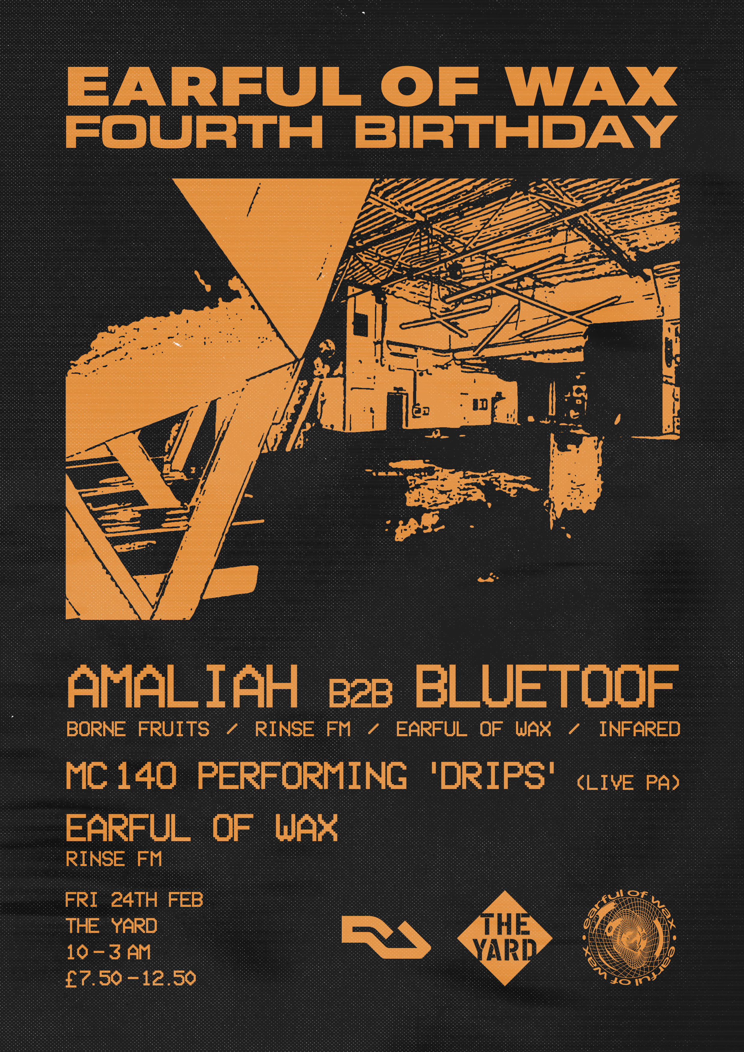 Earful of Wax 4th Birthday w/ Amaliah B2B Bluetoof, 140 (Live PA) at ...