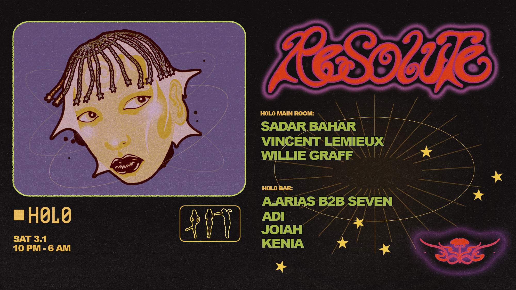 ReSolute with Sadar Bahar, Vincent Lemieux, Willie Graff + more at H0L0 ...