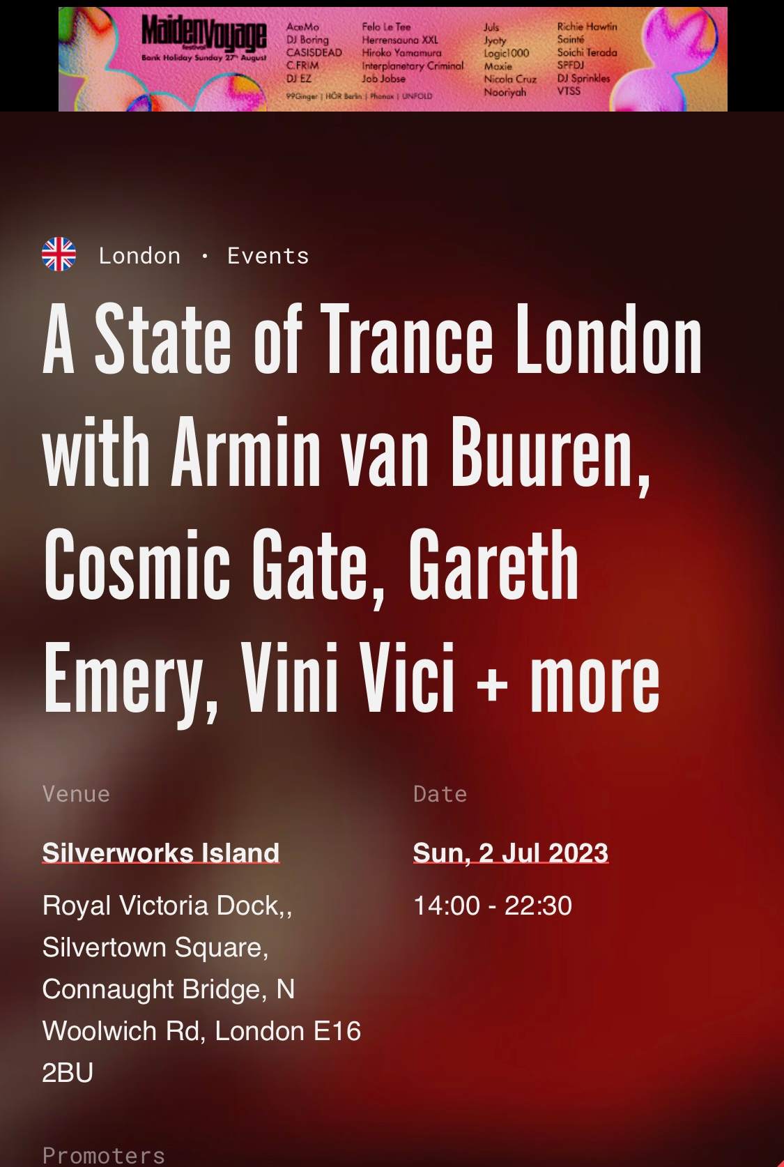 ASOT London at TBA, London