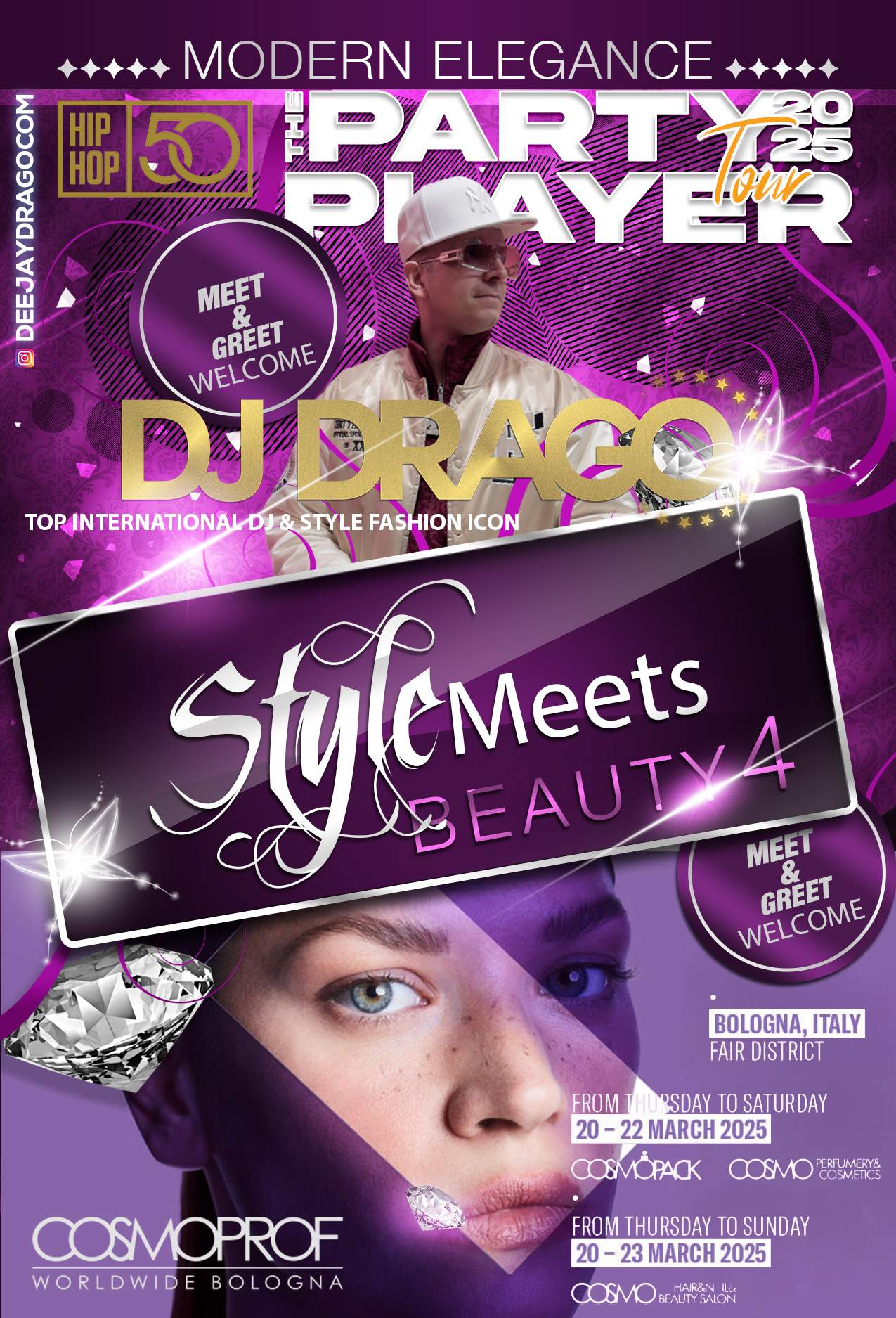Dj Drago - Style meets Beauty 4 - Cosmoprof 2025 at Bologna Fiere, Bologna