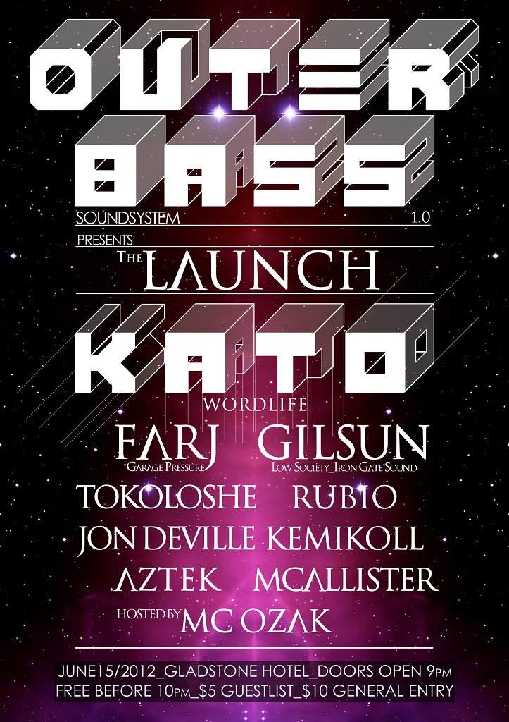 Outer Bass Sound presents: The Launch! feat. Kato JON Deville Guests en ...