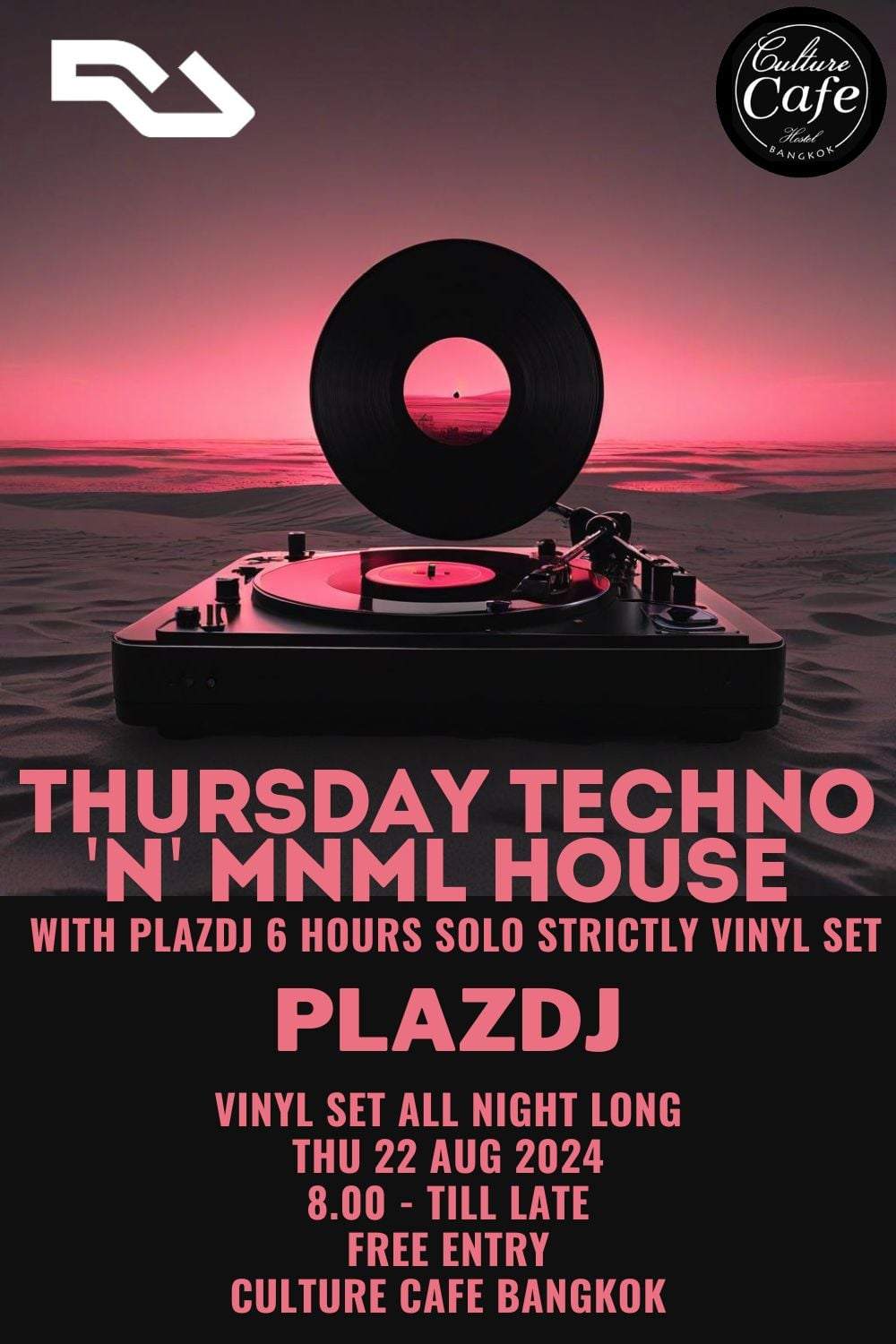 THURSDAY TECHNO 'n' MNML HOUSE with plazdj: 6Hours Solo Strictly Vinyl ...