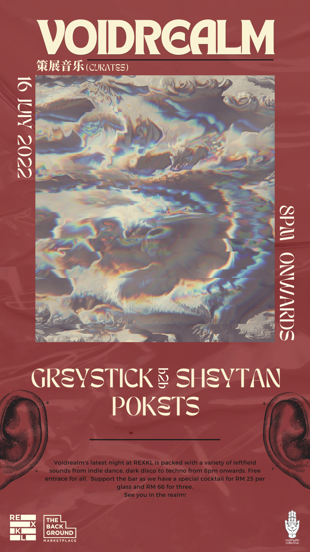 Voidrealm Curates: pokets, Greystick b2b Sheytan at The Back Ground by ...