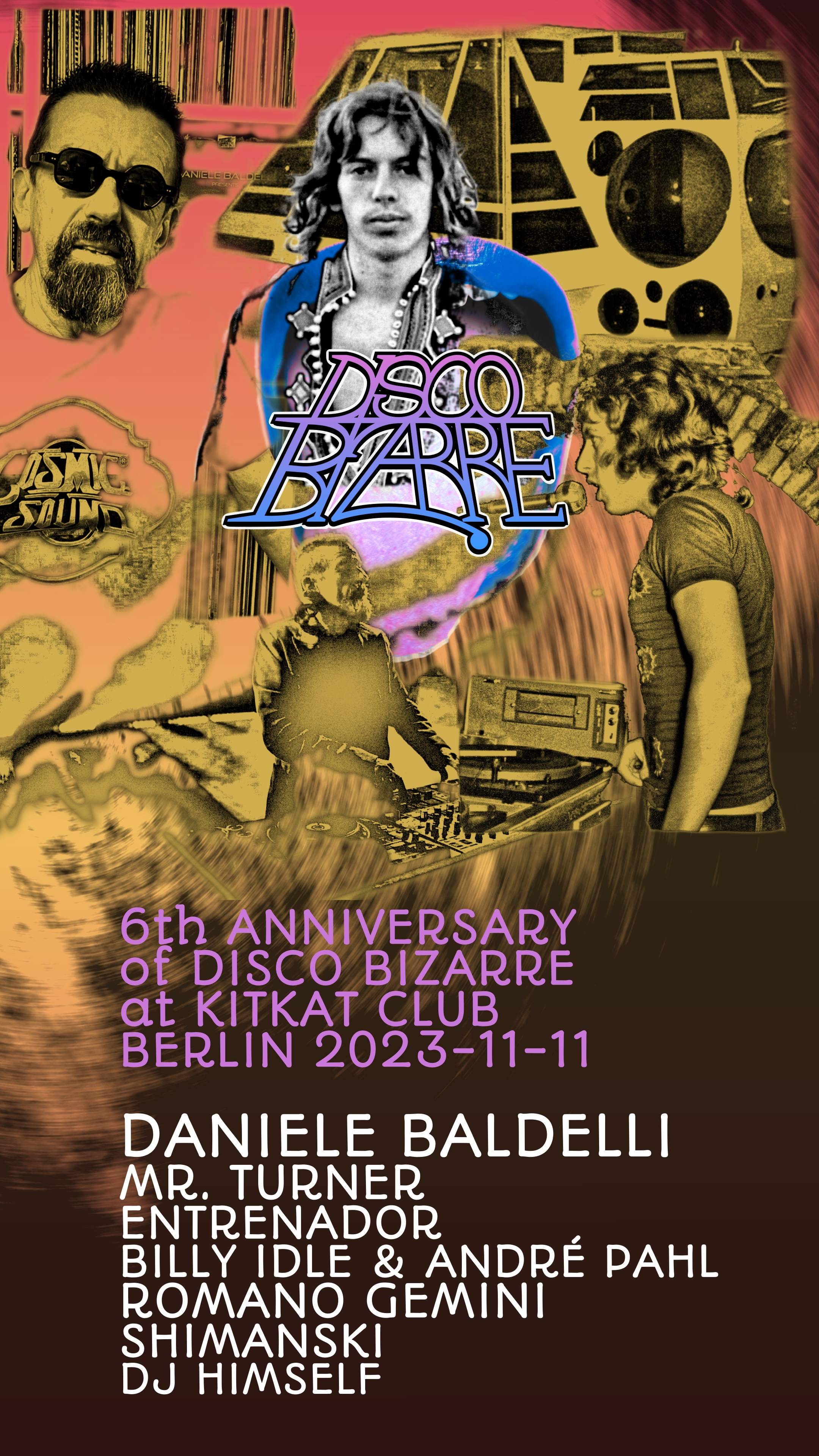 Baldelli at the 6th Anniversary of Disco Bizarre en KitKatClub, Berlin
