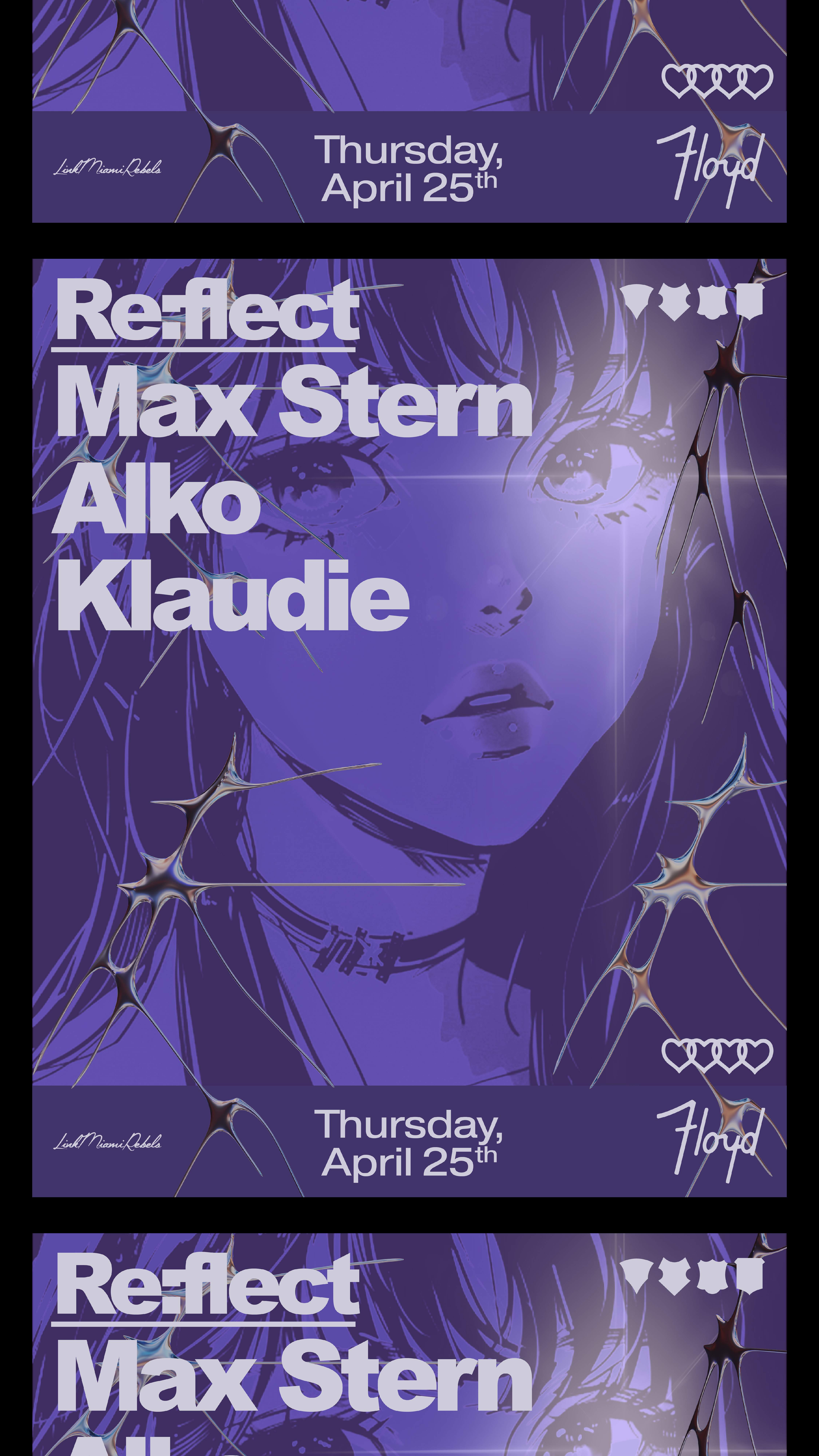 Re:flect: Max Stern + alko + Klaudie at Floyd, Miami
