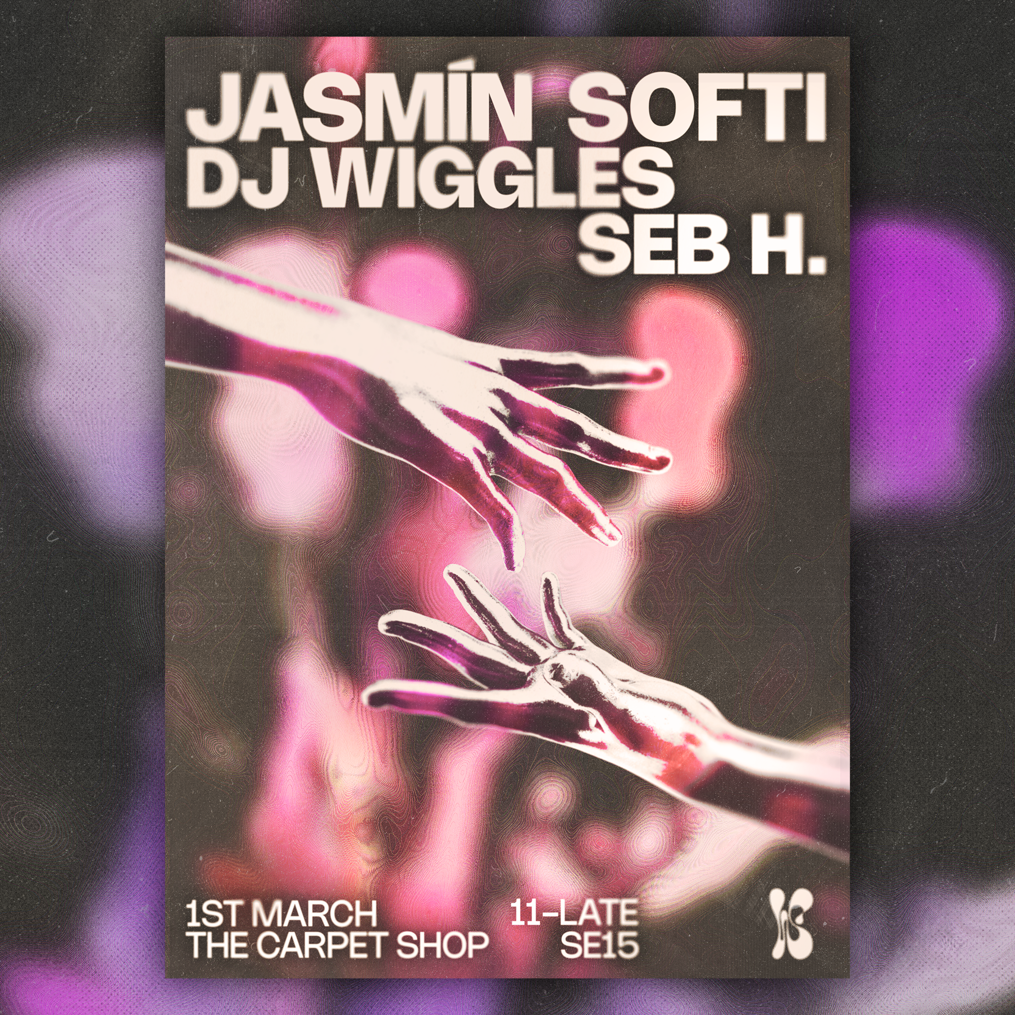 kinetic: Jasmín, Softi, Dj wiggles & Seb H at The Carpet Shop, London