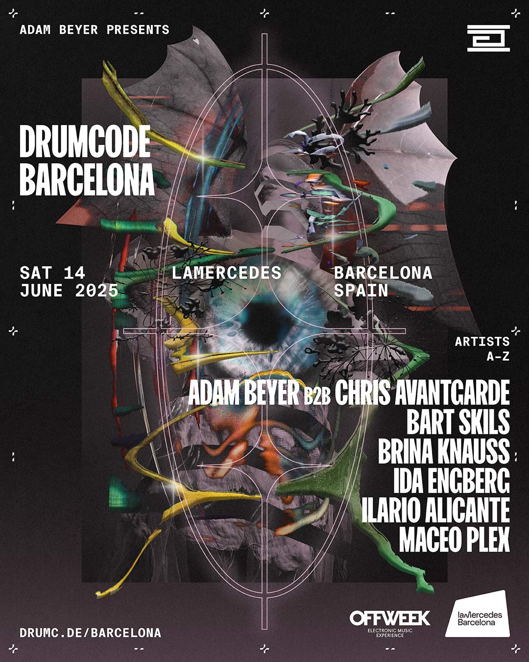 Adam Beyer presents Drumcode at Antigua Fábrica Enmasa Mercedes-Benz, Barcelona
