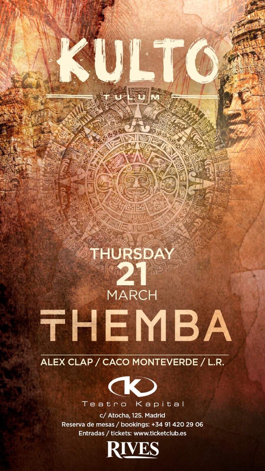 Kulto con Themba en Teatro Kapital en Kapital Club, Madrid