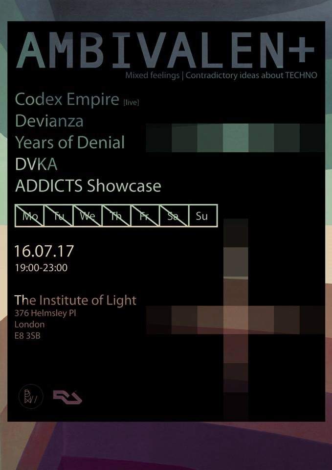 Ambivalen+ presents Codex Empire bij The Institute Of Light, London