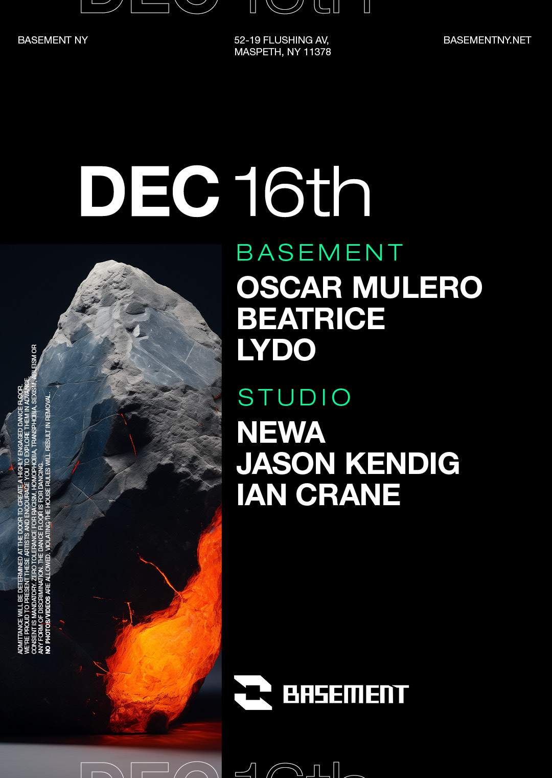 Oscar Mulero / Beatrice / LYDO / Newa / Jason Kendig / Ian Crane at ...