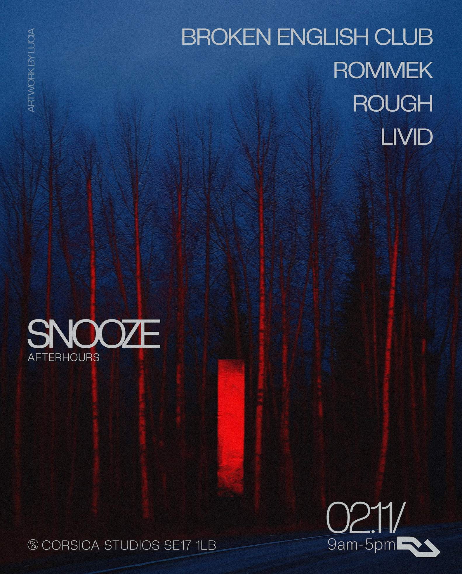 Snooze After Hours at Corsica Studios, London · Tickets