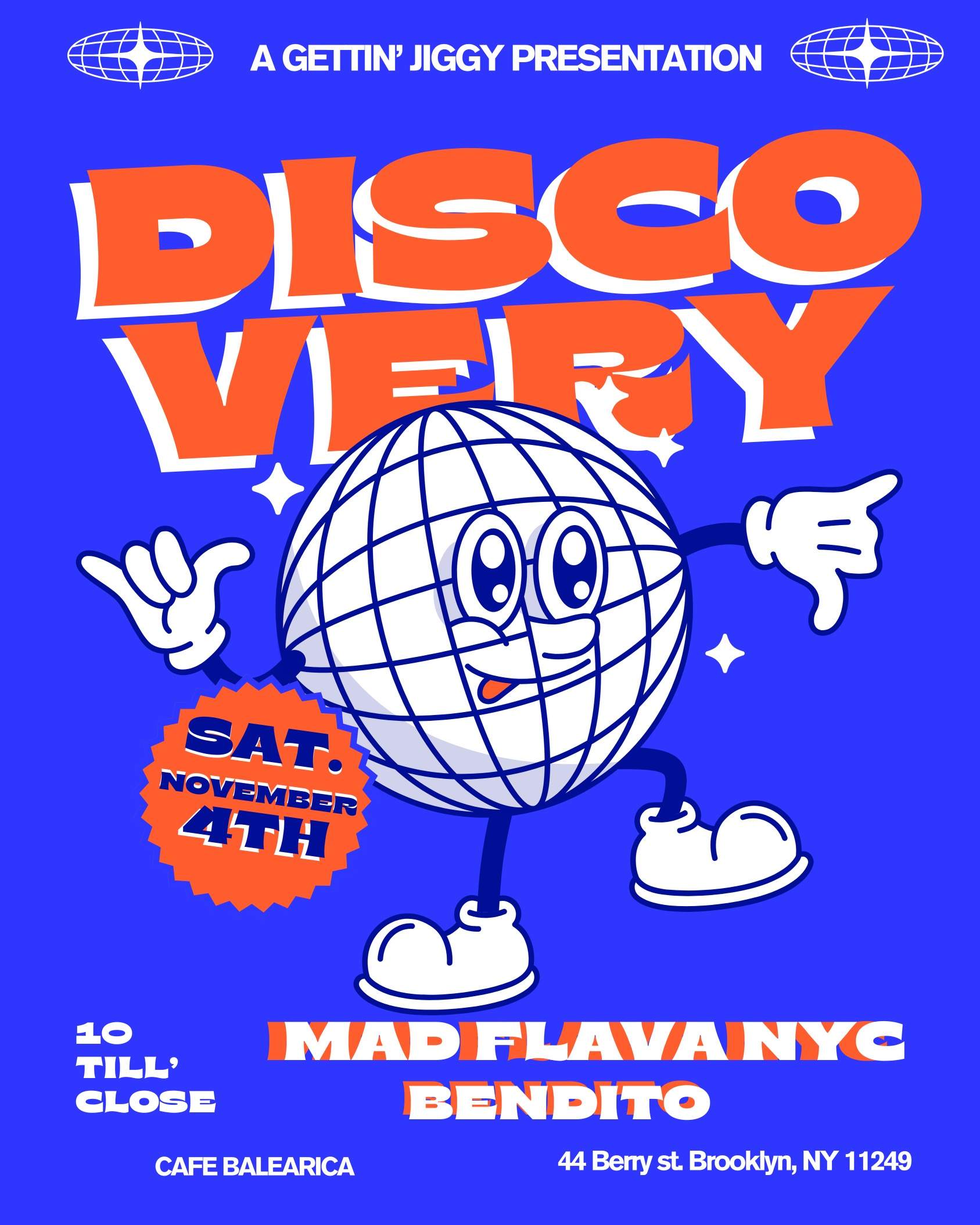 DiscoVERY en Café Balearica, New York City