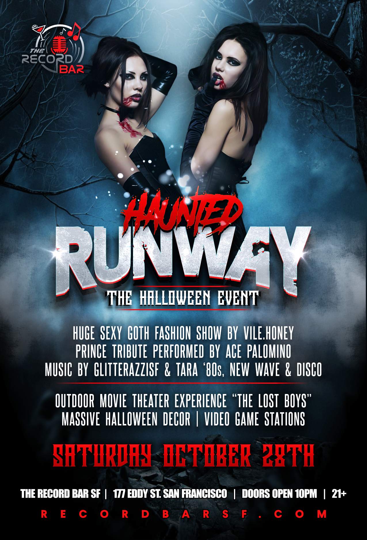 Haunted Runway - Halloween Event at The Record Bar, San Francisco/Oakland