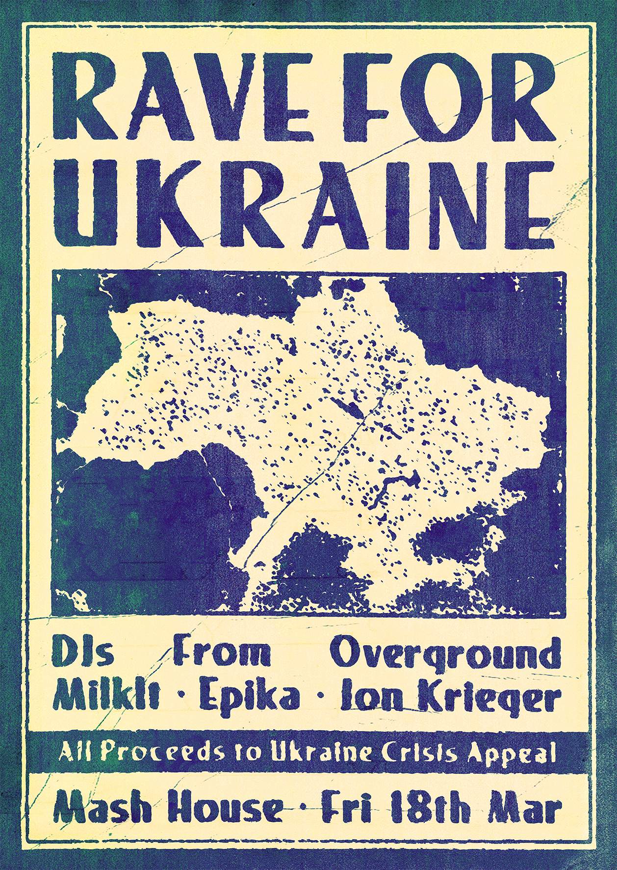 RAVE4UKRAINE · Mash House · ᴏᴠᴇʀɢʀᴏᴜɴᴅ · EPiKA · MilkIt · JON KRIEGER ...