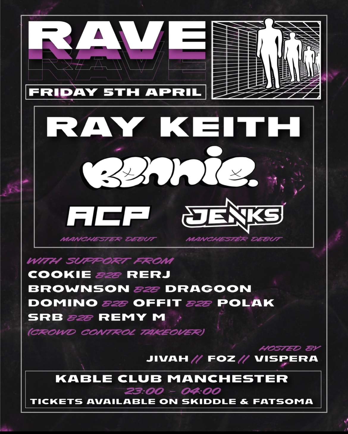 Offit x Crowd Control present: Ray Keith, Bennie, ACP, Jenks & More bei ...