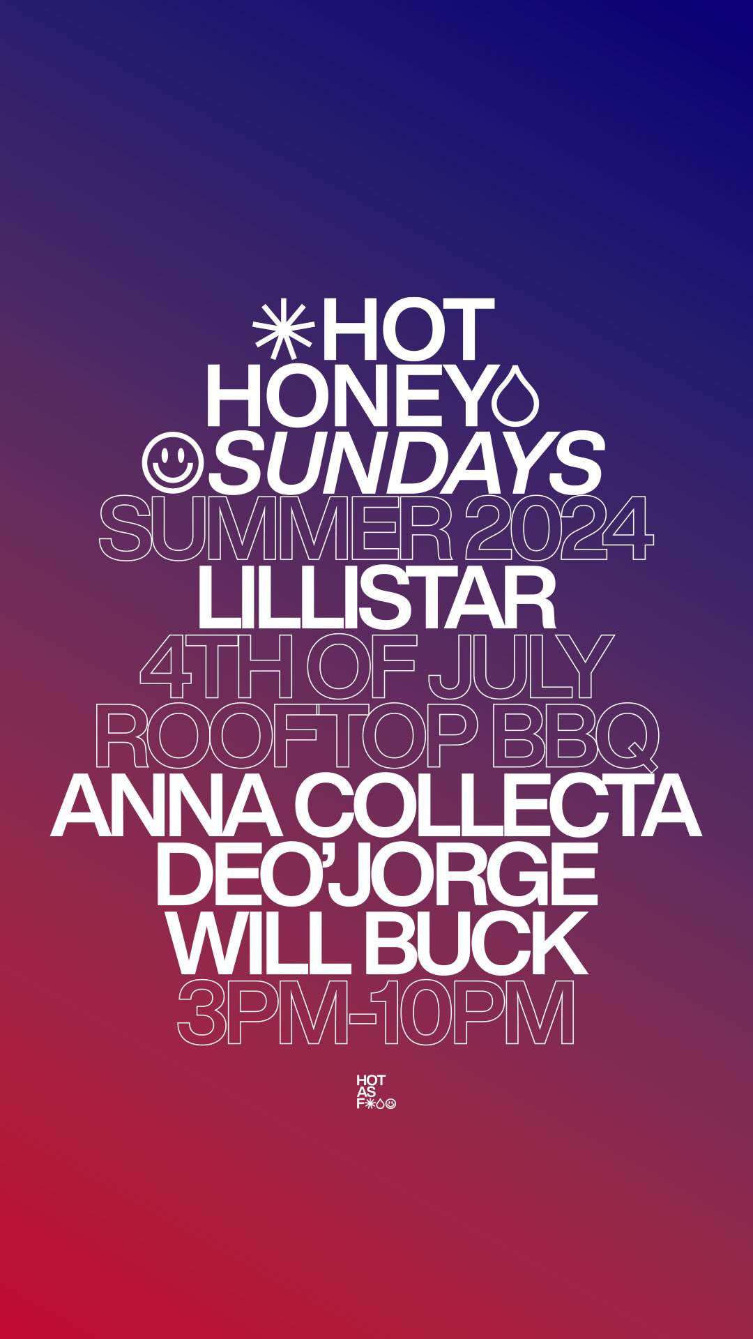 Hot Honey Sundays - 4th July Rooftop BBQ at Lillistar, New York City