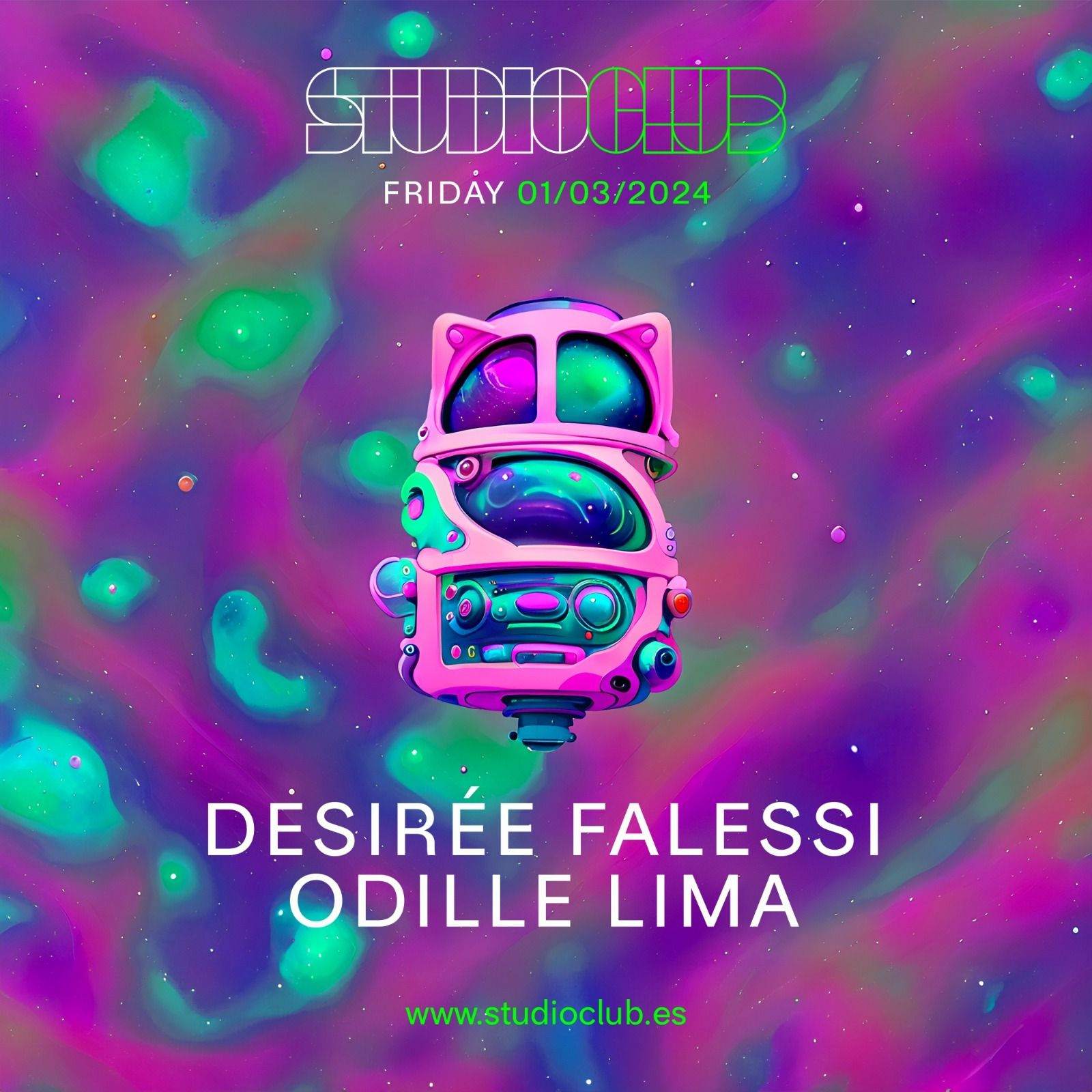 STUDIO present: Desirée Falessi & ODILLE LIMA at Studio Club Malaga ...