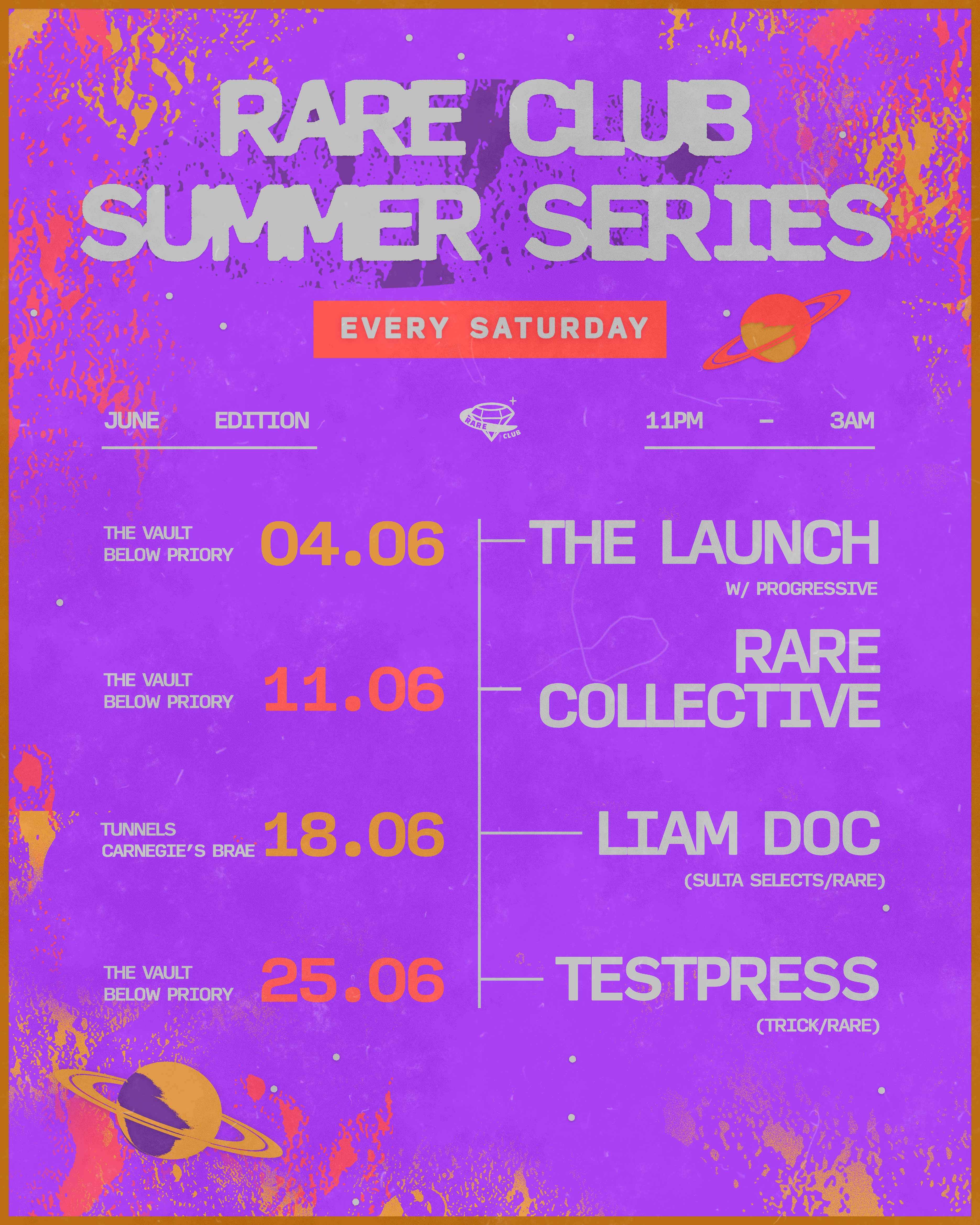 RARE Club - Summer Series with RARE Collective at The Vault, Aberdeen