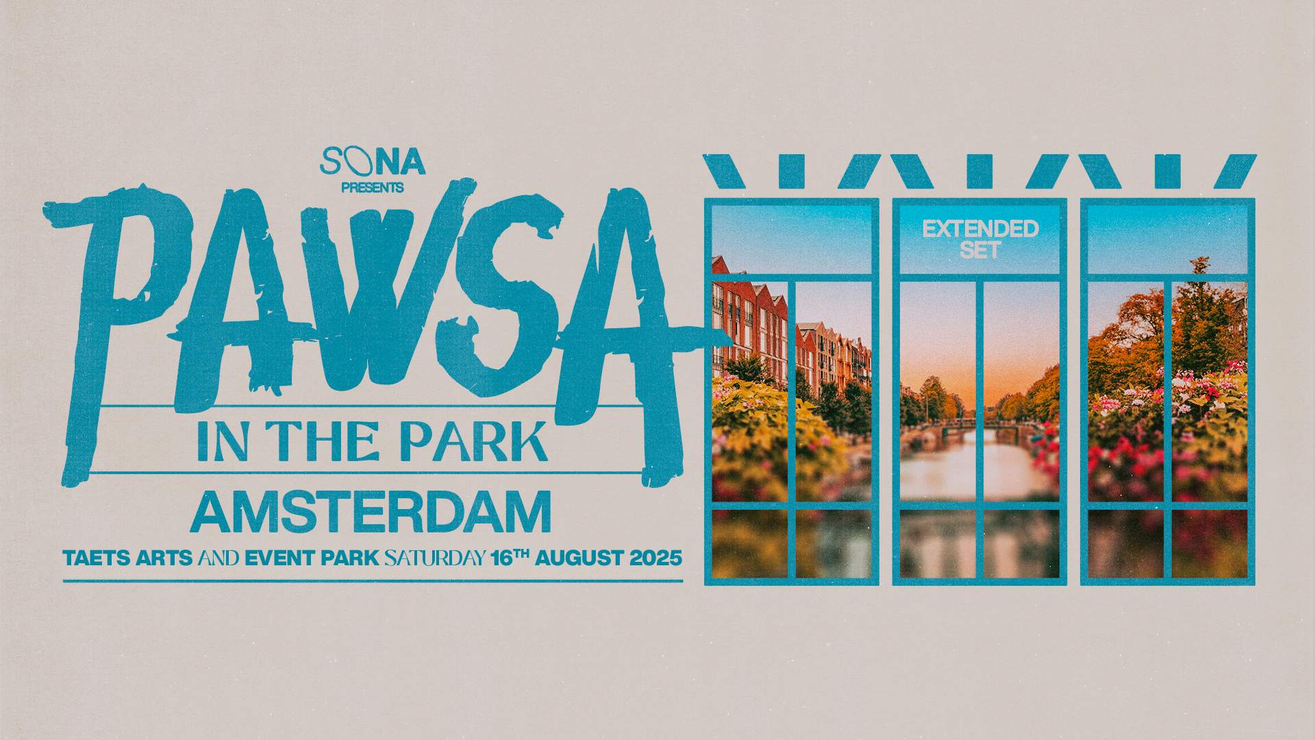SONA presents: PAWSA In The Park at Taets Art & Event Park, Amsterdam