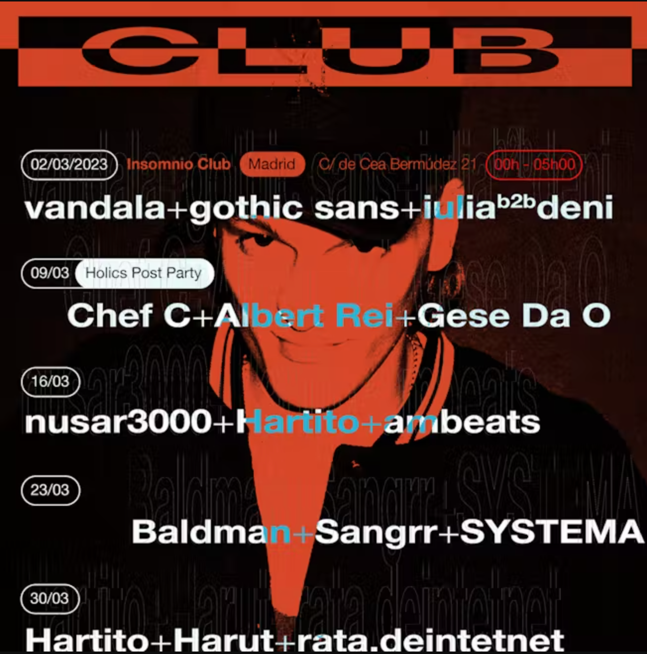 cero club : nusar3000 + Hartito + ambeats at Insomnio Club, Madrid