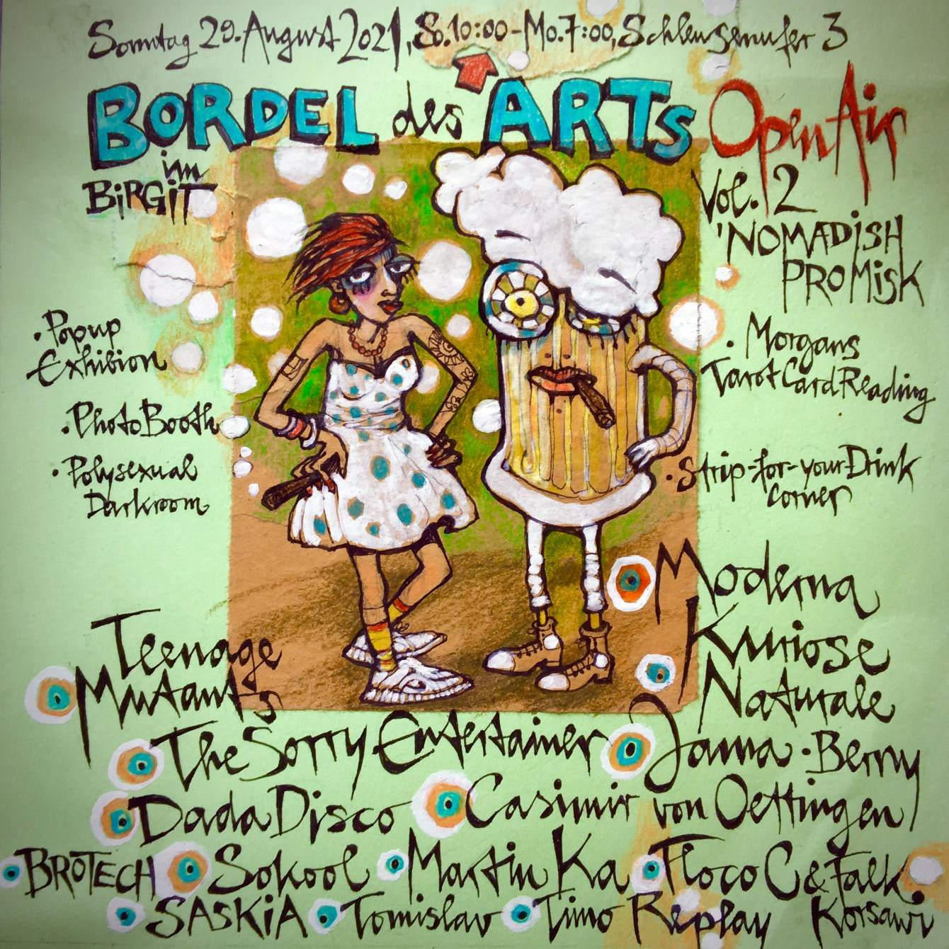 Bordel Des Arts Open Air 21h 'Nomadish promisk' (Rainproof) at Birgit ...