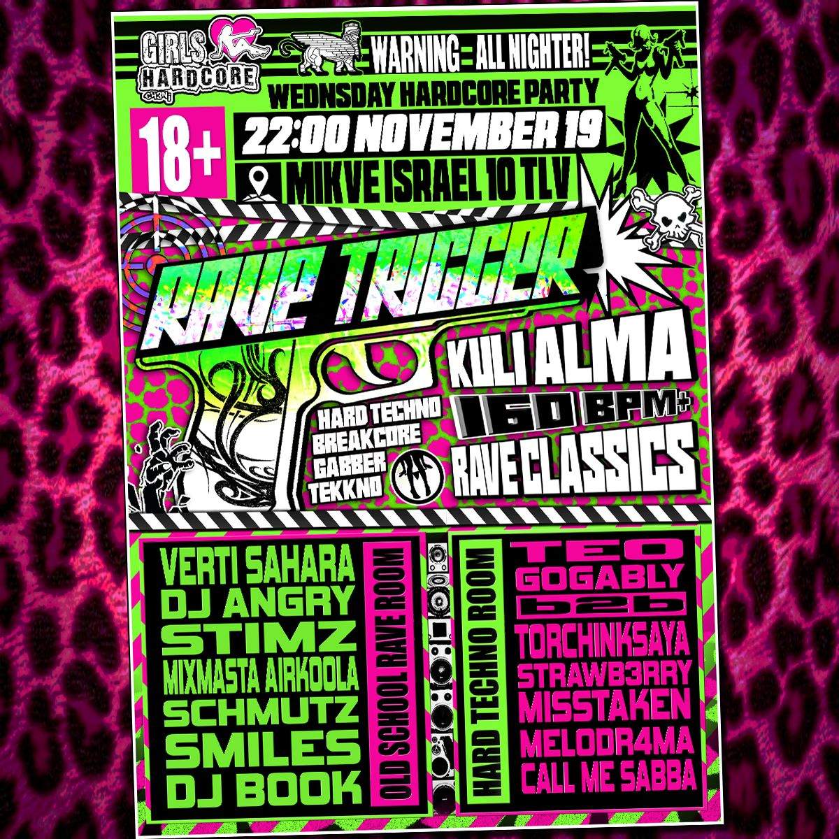 Trigger Rave at Kuli Alma, Tel Aviv