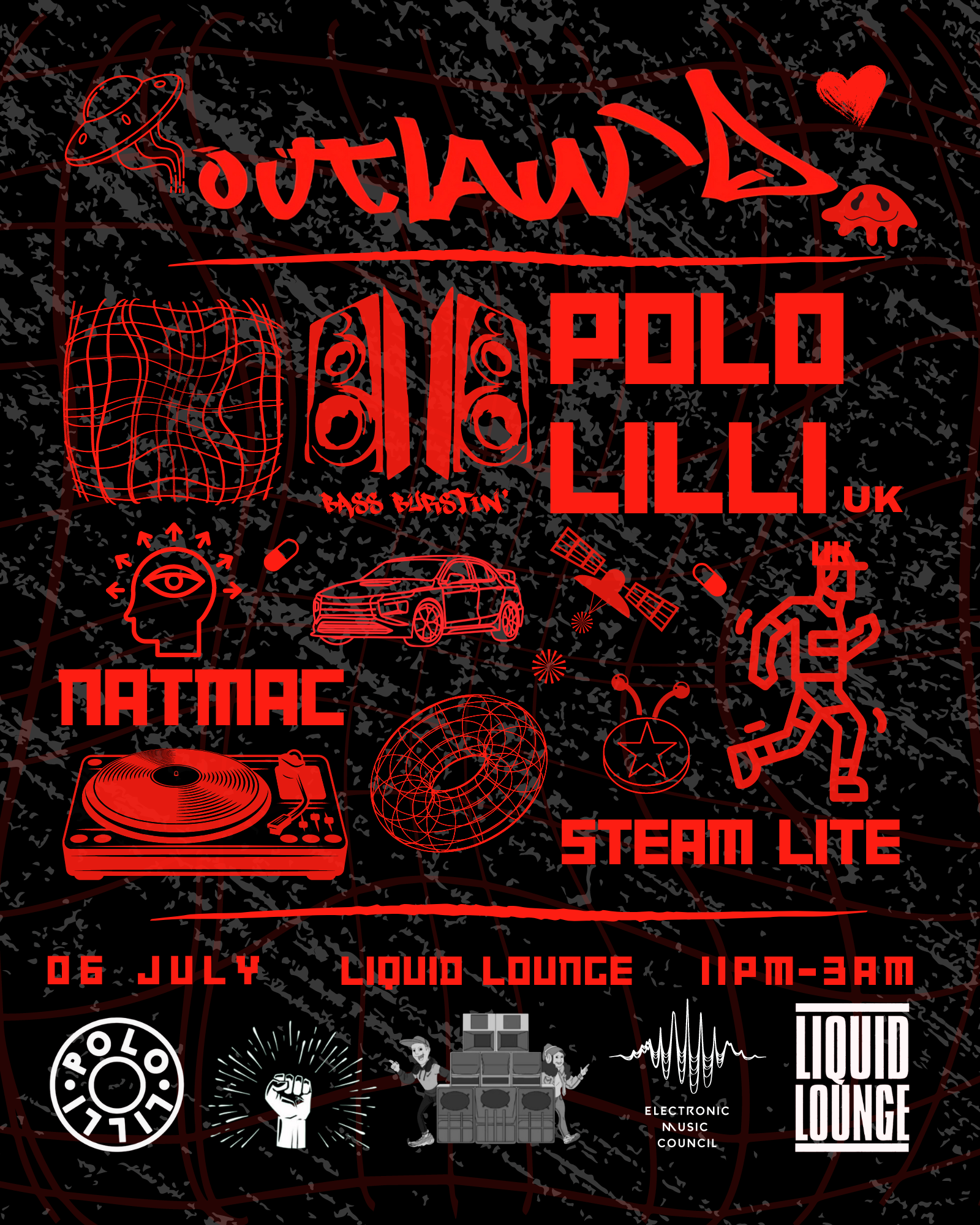 OUTLAW'D presents: POLO LILLI at Liquid Lounge, Cork