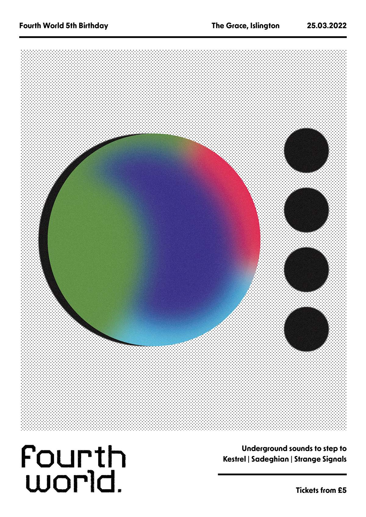 Fourth World's Fifth Birthday bei The Grace, London