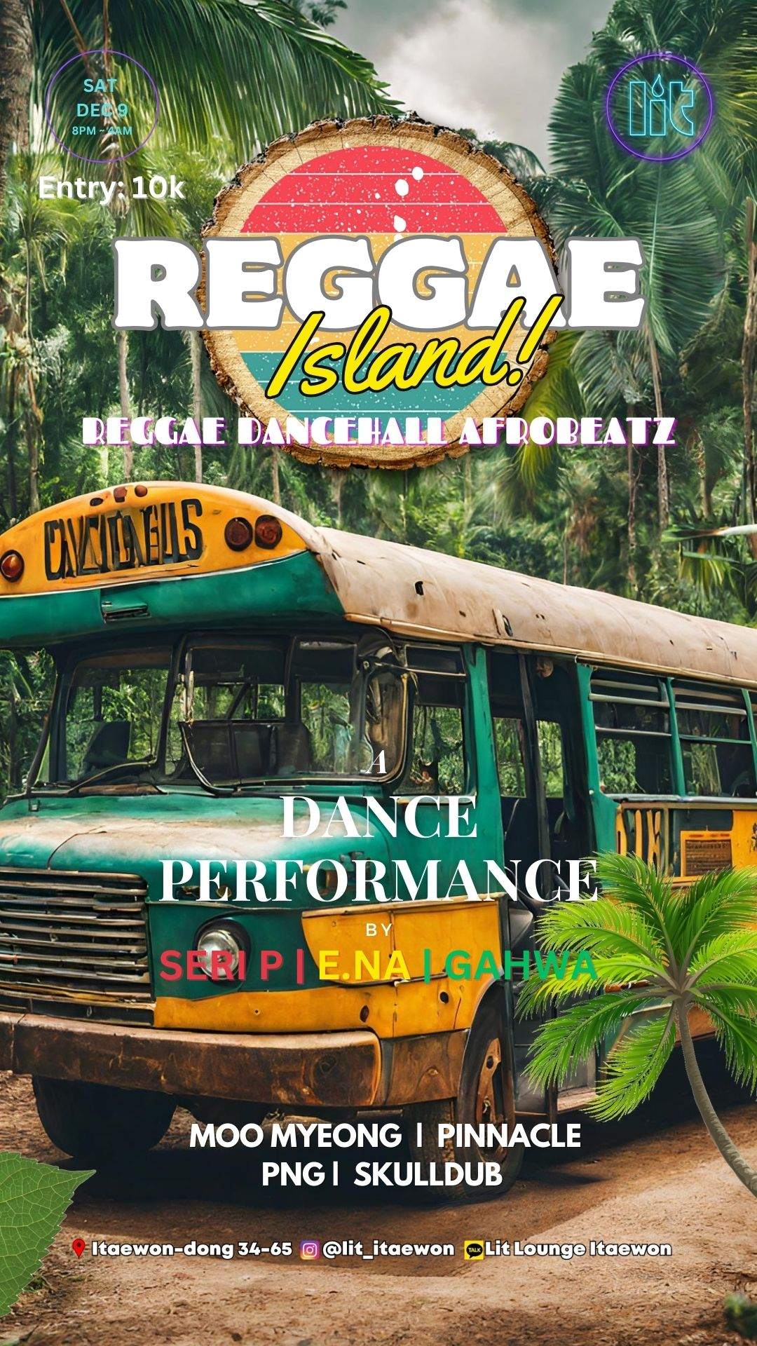 Reggae Island at TBA - Lit Lounge Itaeweon, Seoul