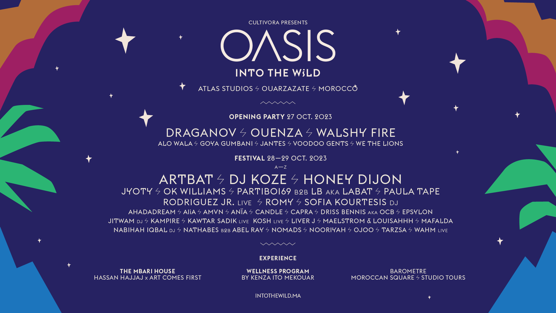 Oasis: Into the Wild 2023 at TBA - Atlas Studios, Ouarzazate, Morocco