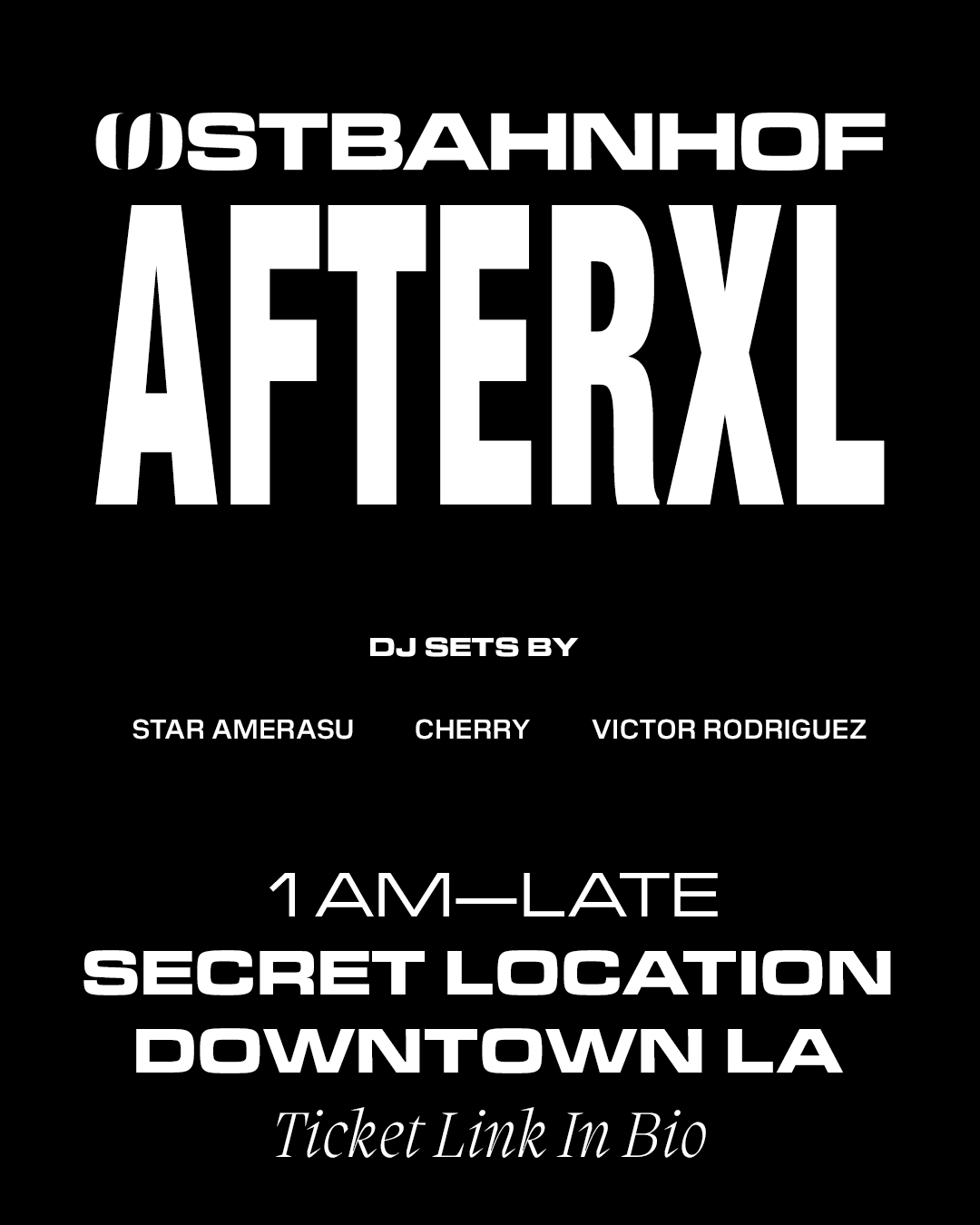 AFTERXL: Official Ostbahnhof XL After Party at TBA - 1744 Santee St ...