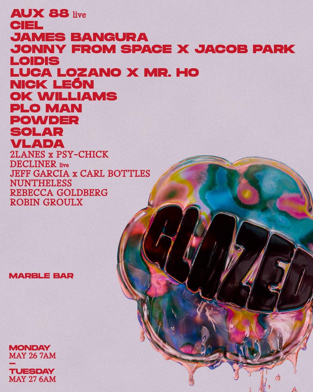 Glazed at Marble Bar, Detroit