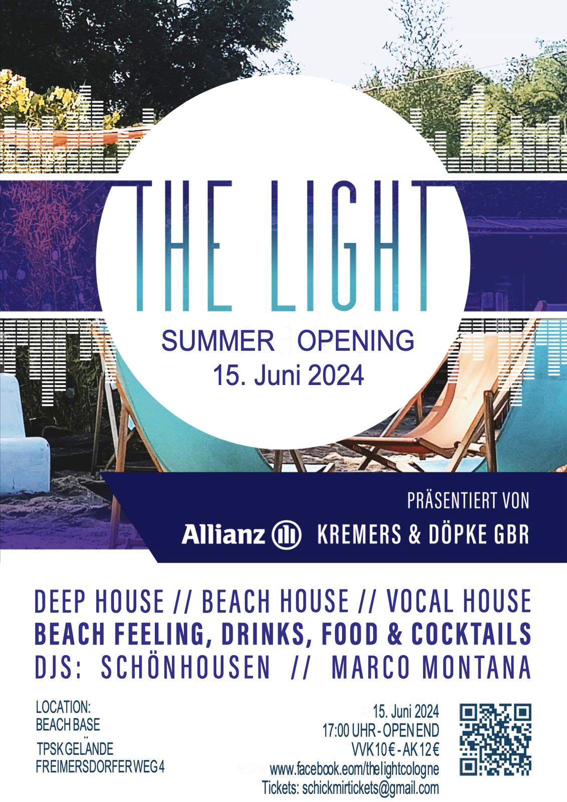 The Light Summer Opening (Open Air Beach Base Cologne) at TBA - Beach ...