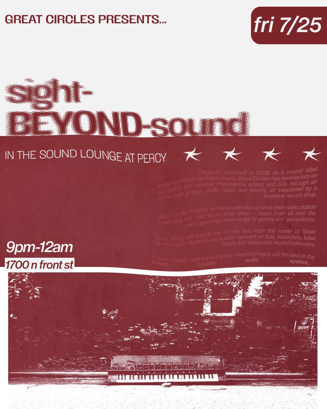 Great Circles presents...Sight - Beyond - Sound at The Sound Lounge at ...