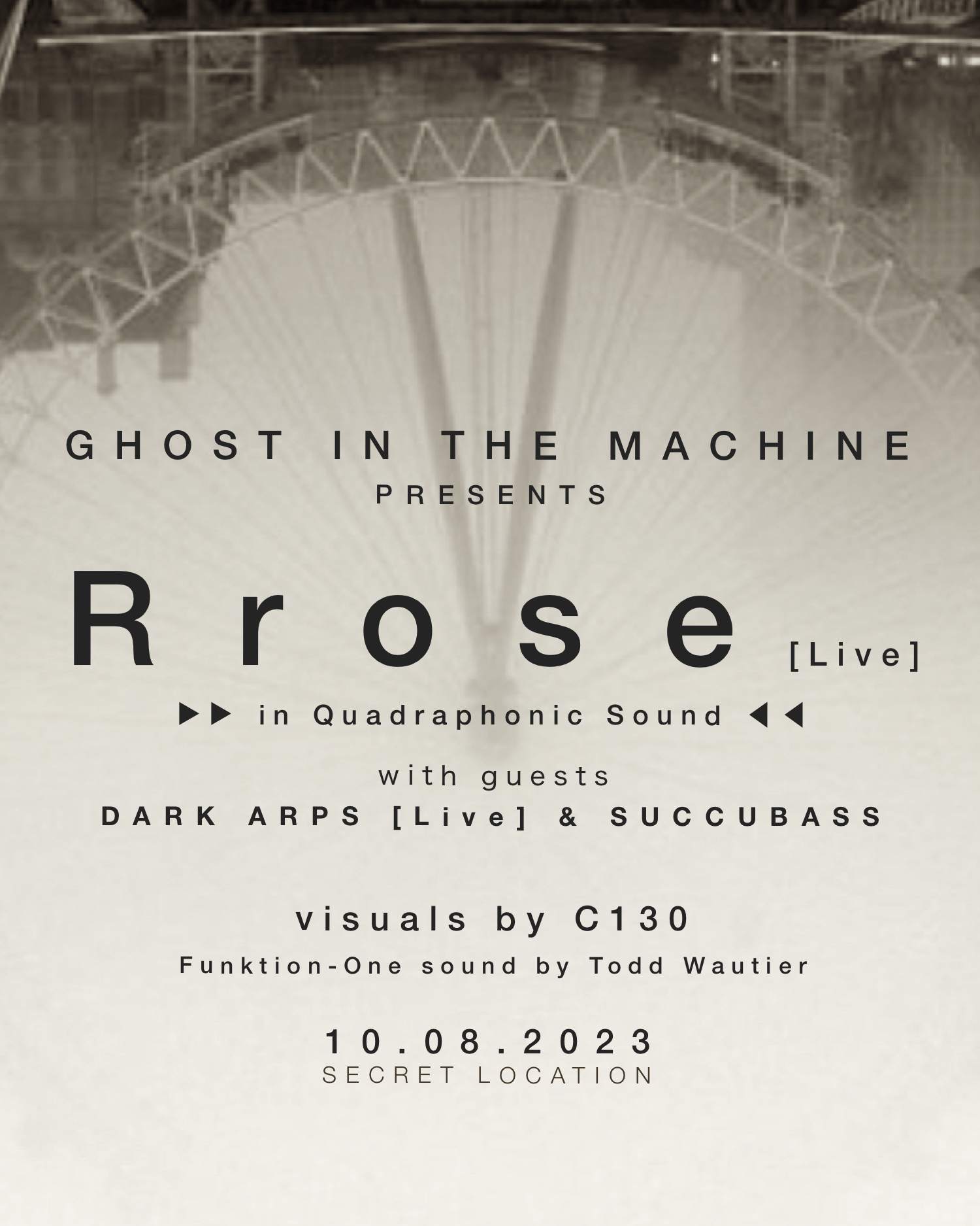 GITM presents: Rrose [Quadraphonic Live Set] with guests at TBA ...