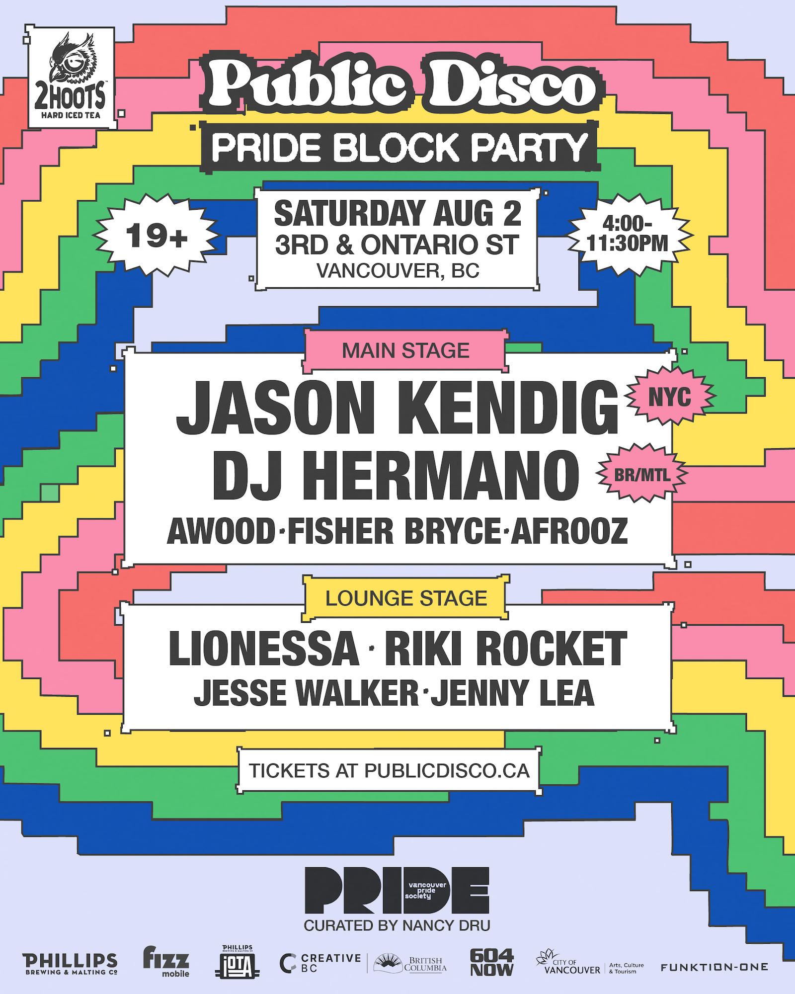Public Disco Pride Block Party: Jason Kendig, Dj Hermano at TBA - W 3rd ...
