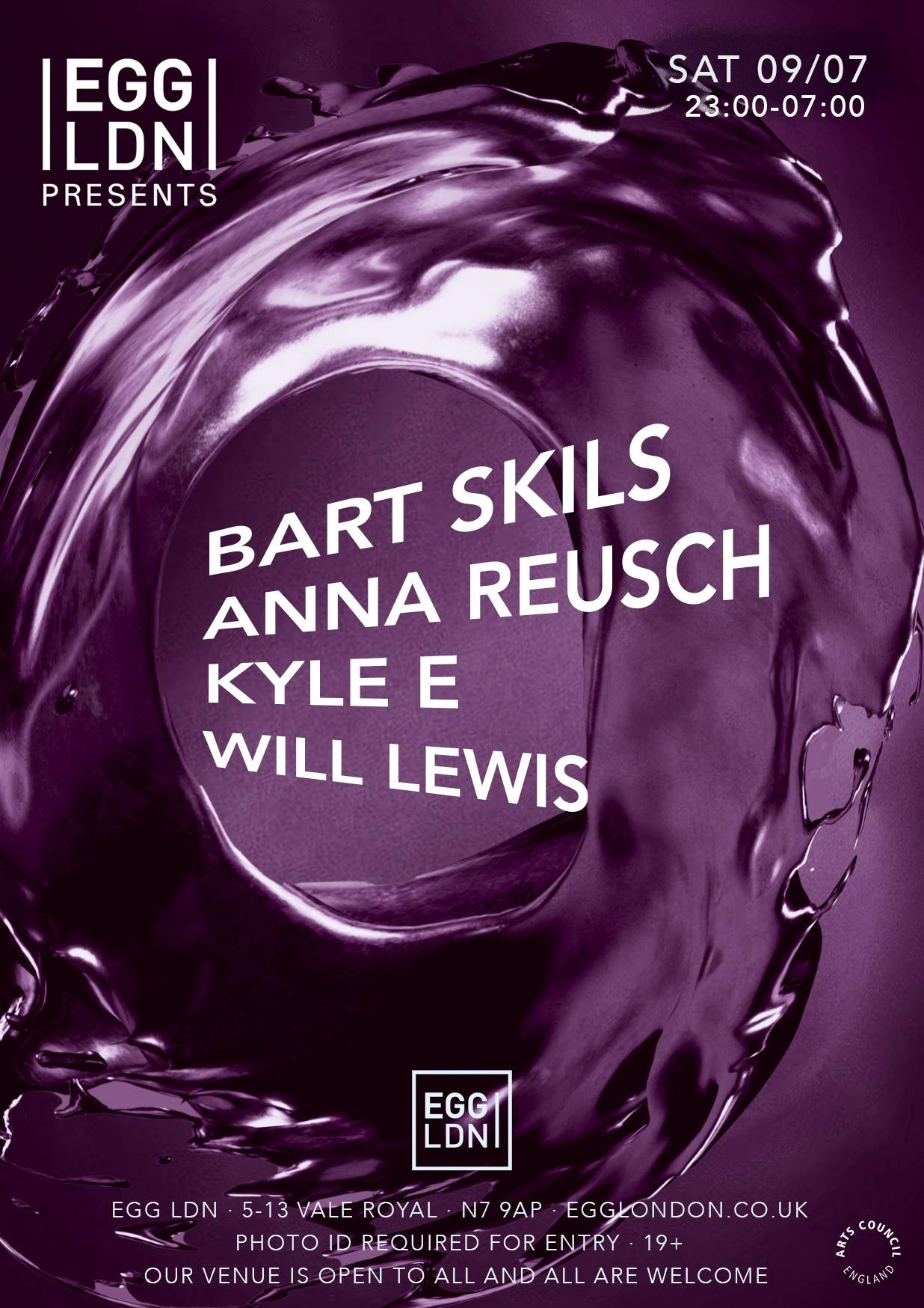 Egg LDN Pres: Bart Skils, Anna Reusch, Kyle E & Will Lewis at Egg ...