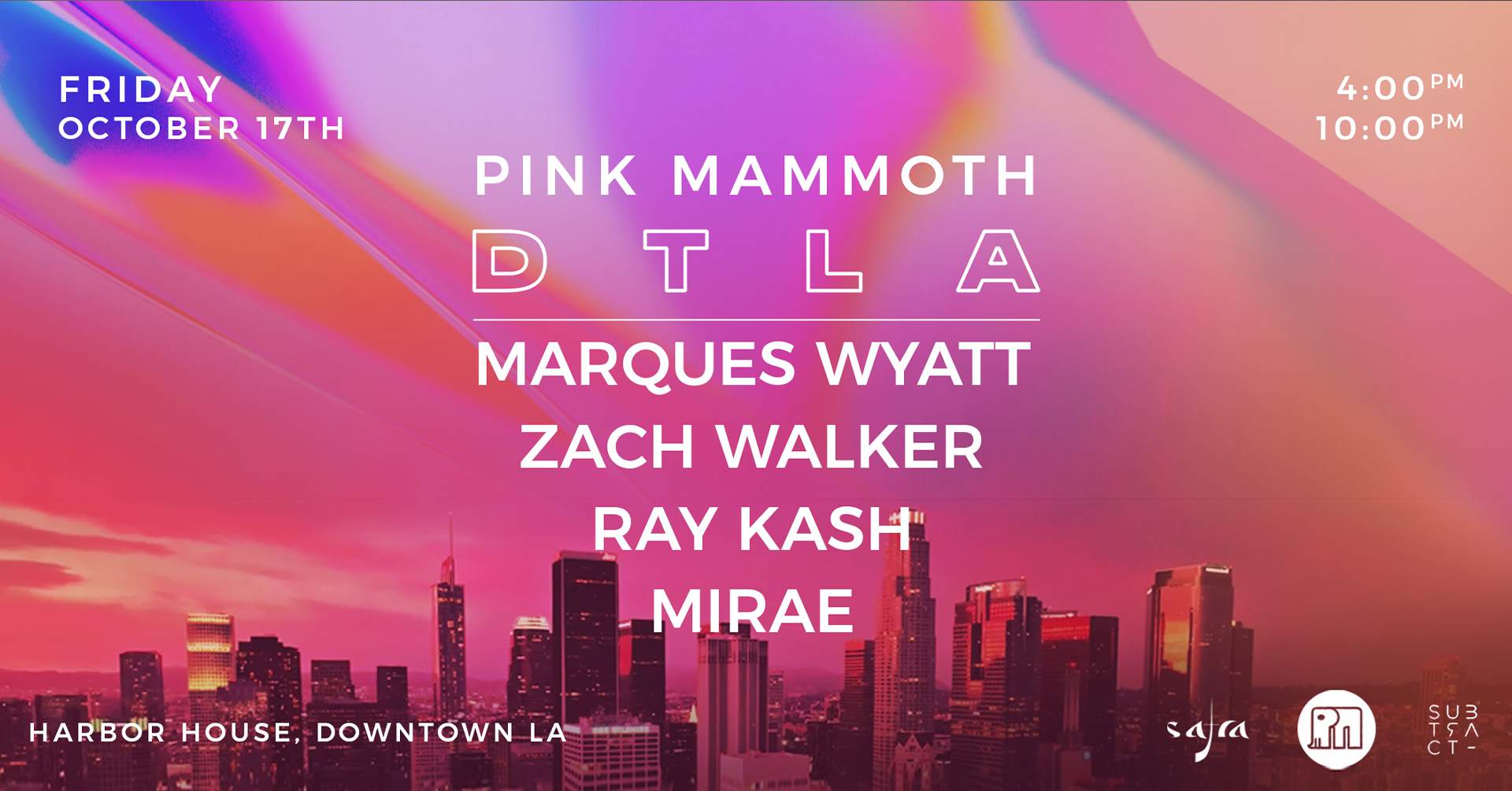 Pink Mammoth Sunset Party at Harbor House Rooftop at Harbor House DTLA ...