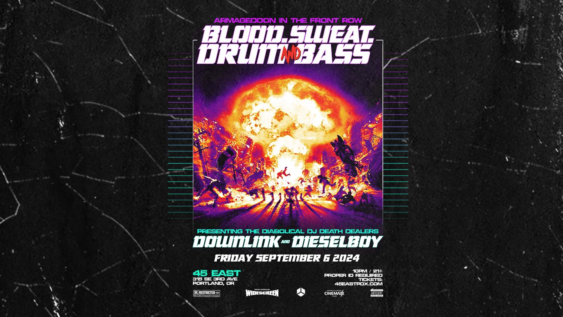 Downlink & Dieselboy at 45 East, Portland