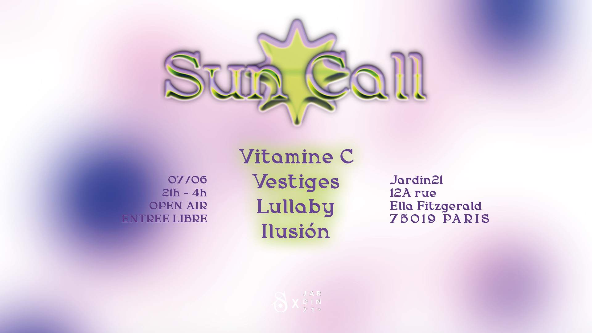 Suncall Open Air at Jardin21, Paris