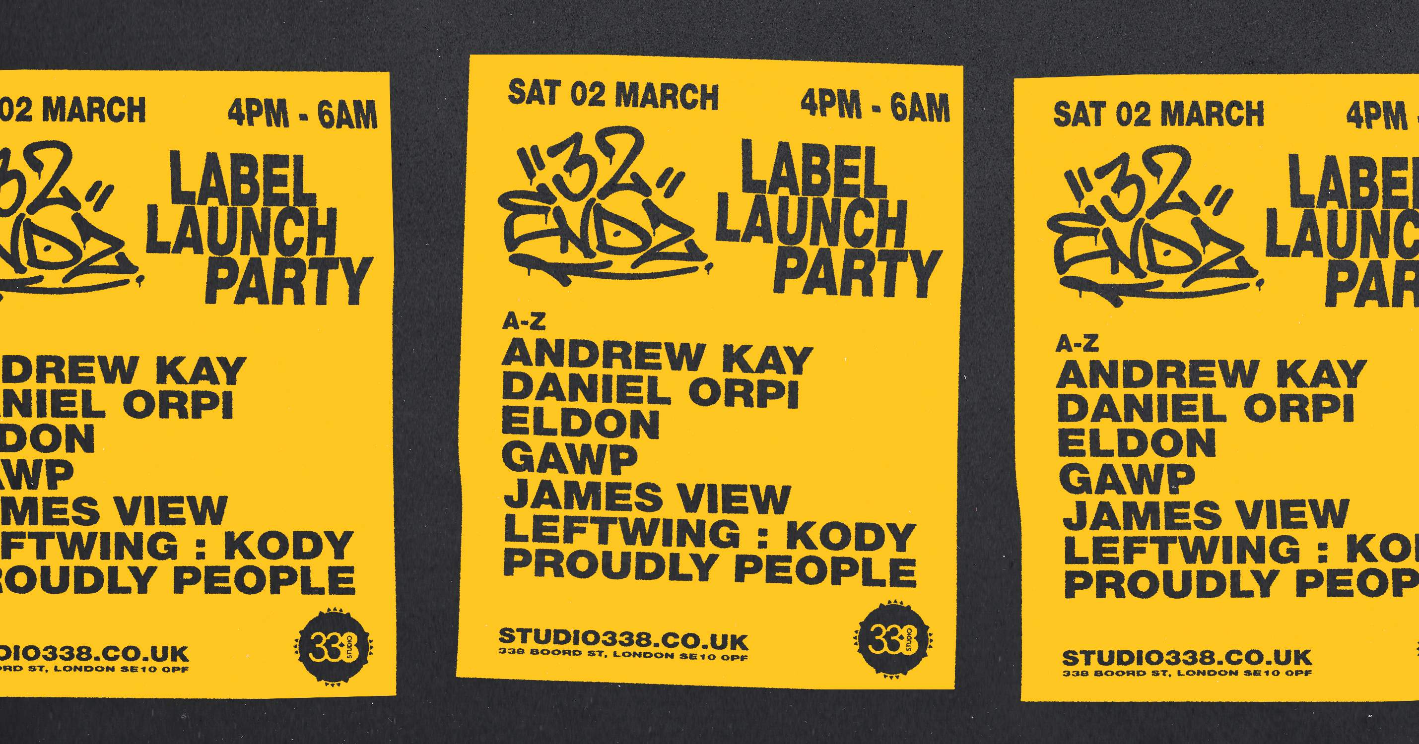 32 Endz - Label Launch - Terrace Party (Day & Night) at Studio 338, London