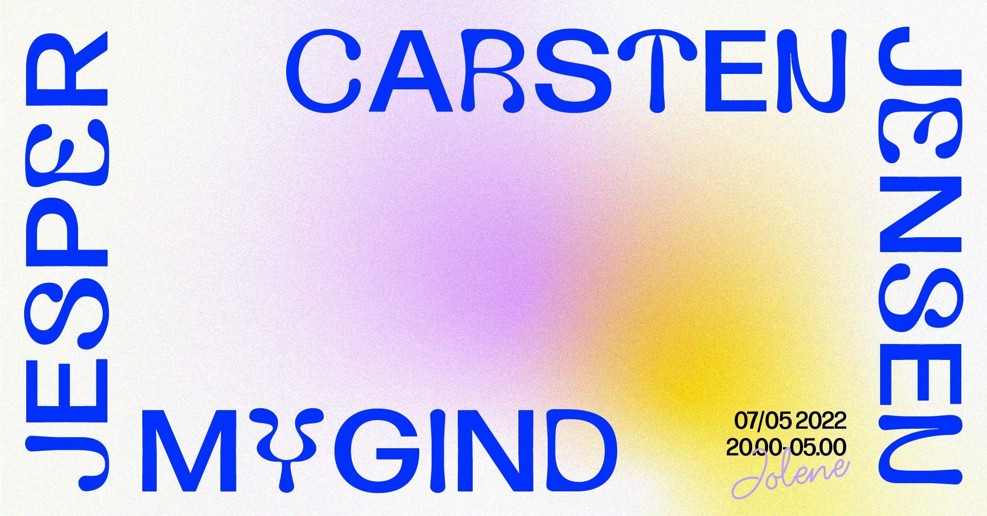 Jolene presents: Carsten Jensen and Jesper Mygind at Jolene, Copenhagen