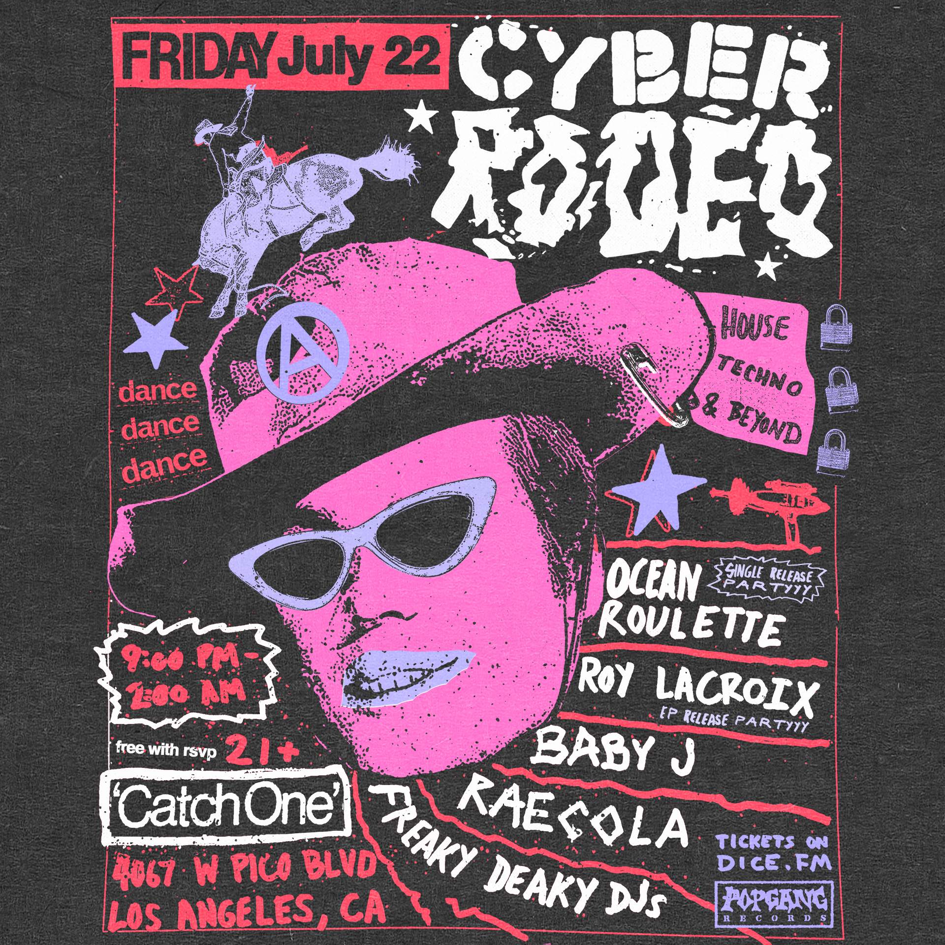 Cyber Rodeo feat. Ocean Roulette en Catch One, Los Angeles