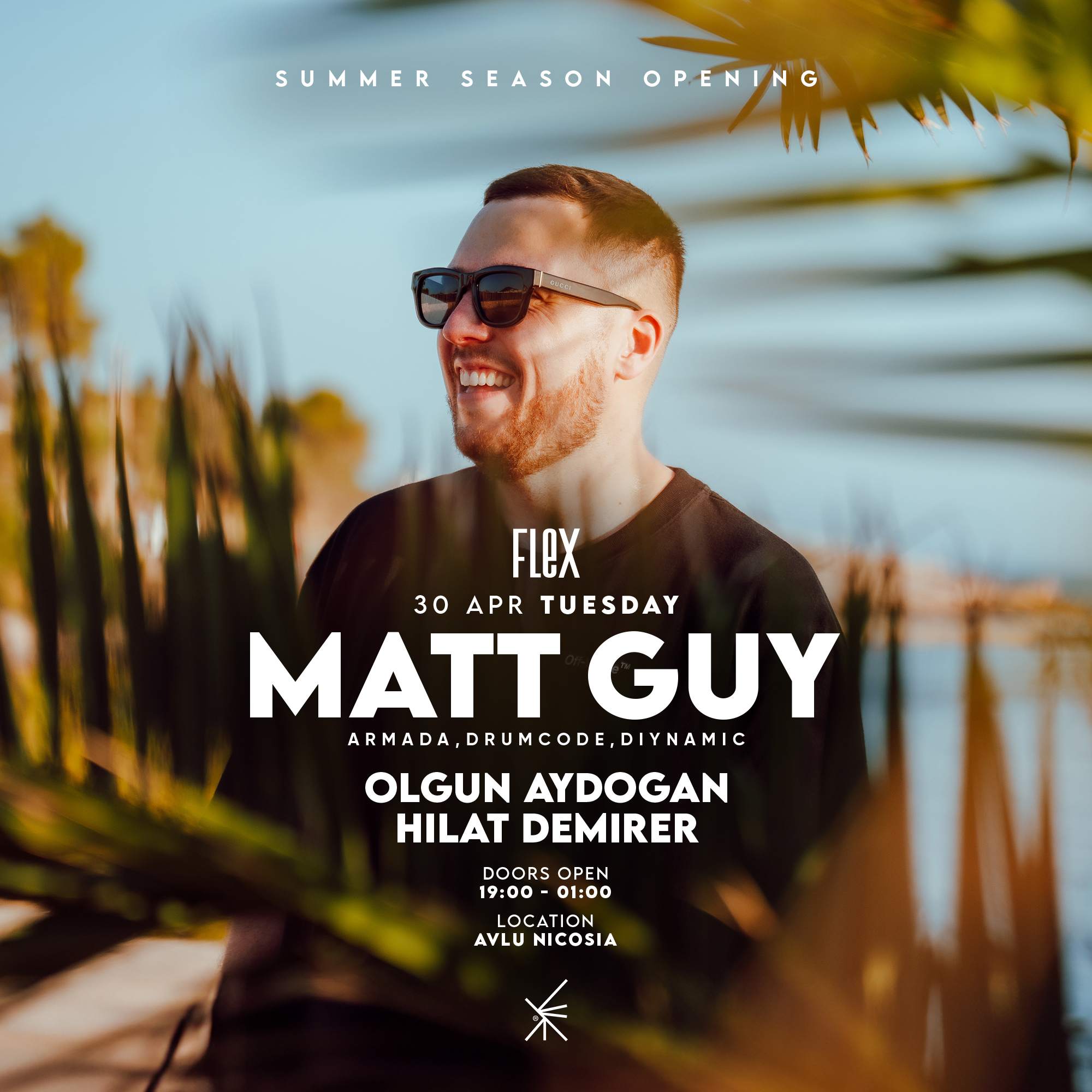 Flex presents Matt Guy (Armada, Drumcode, Diynamic) at Avlu Nicosia, Cyprus