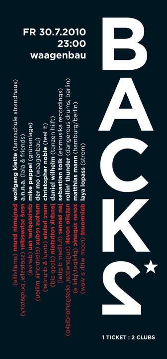 Back2back 2 at Waagenbau, Hamburg