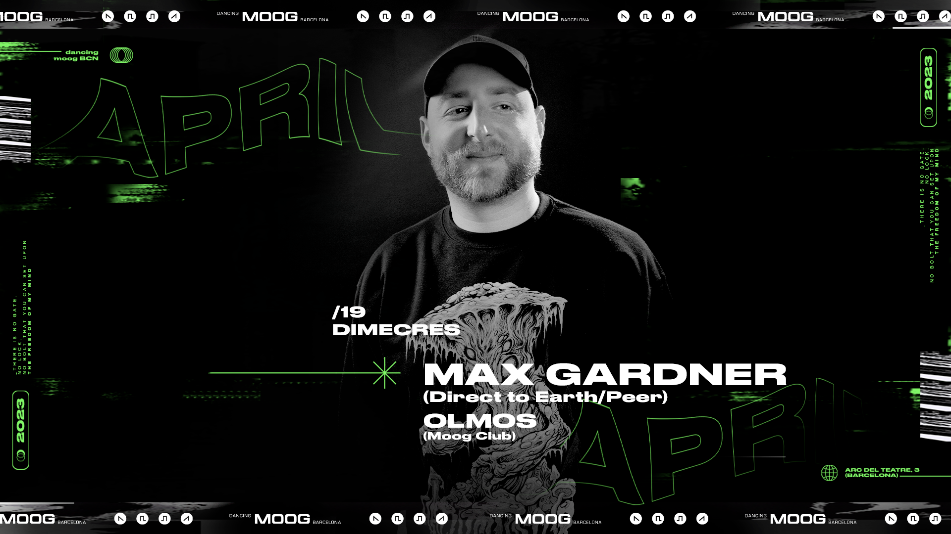 Max Gardner (Direct to Earth) + Olmos (MOOG Club) at Moog Club, Barcelona