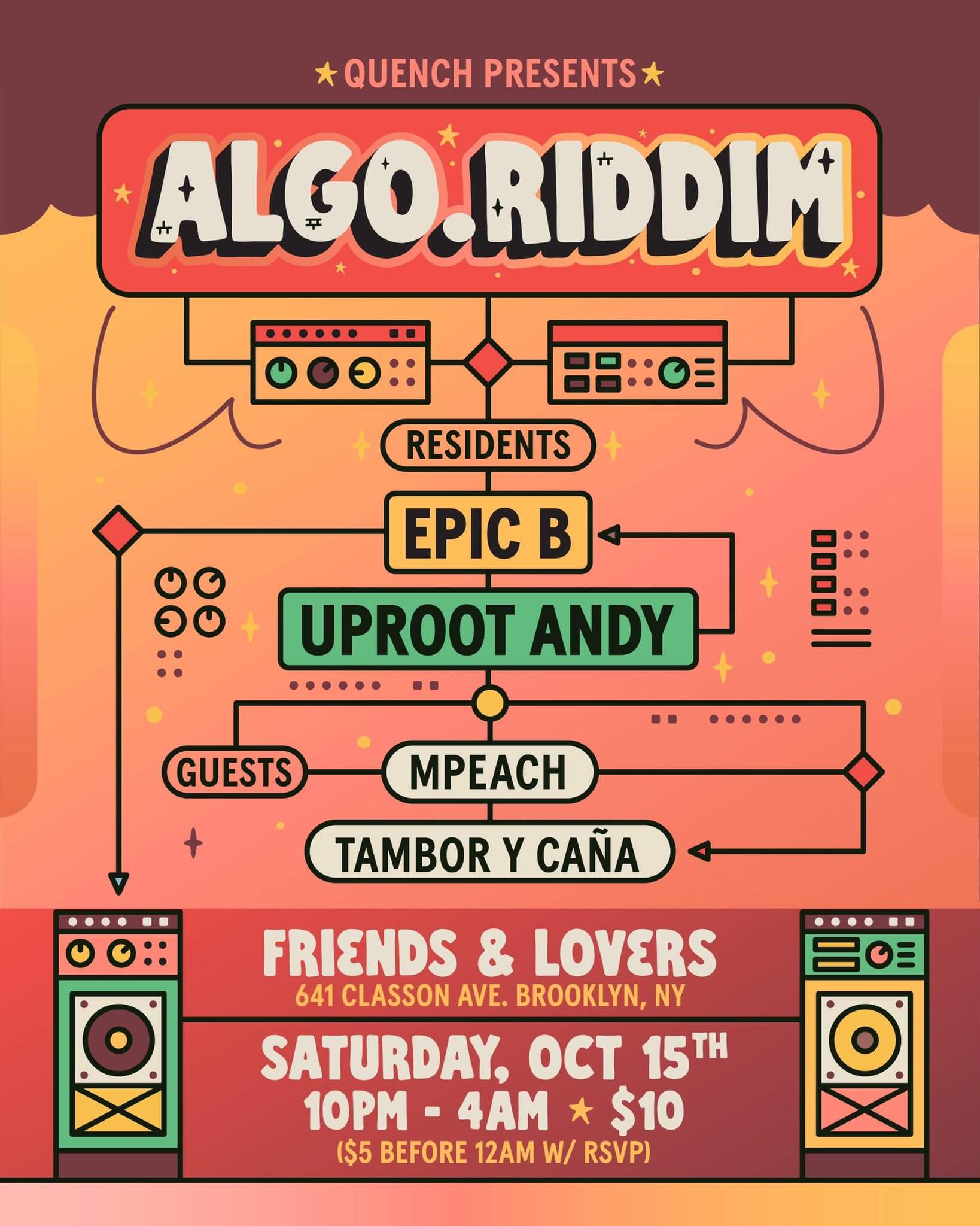 Algo.Riddim: Uproot Andy x Epic B bei Friends & Lovers, New York City